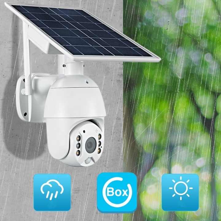 S10 WIFI Solar PTZ Camera 4G Color Night Vision PIR Human Motion ...