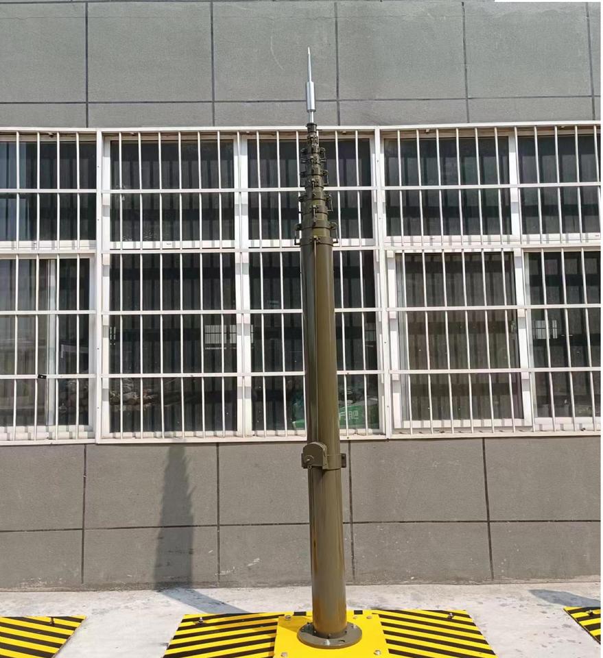 Locking Pneumatic Telescopic Mast Systems Telecommunication Tower 6m ...