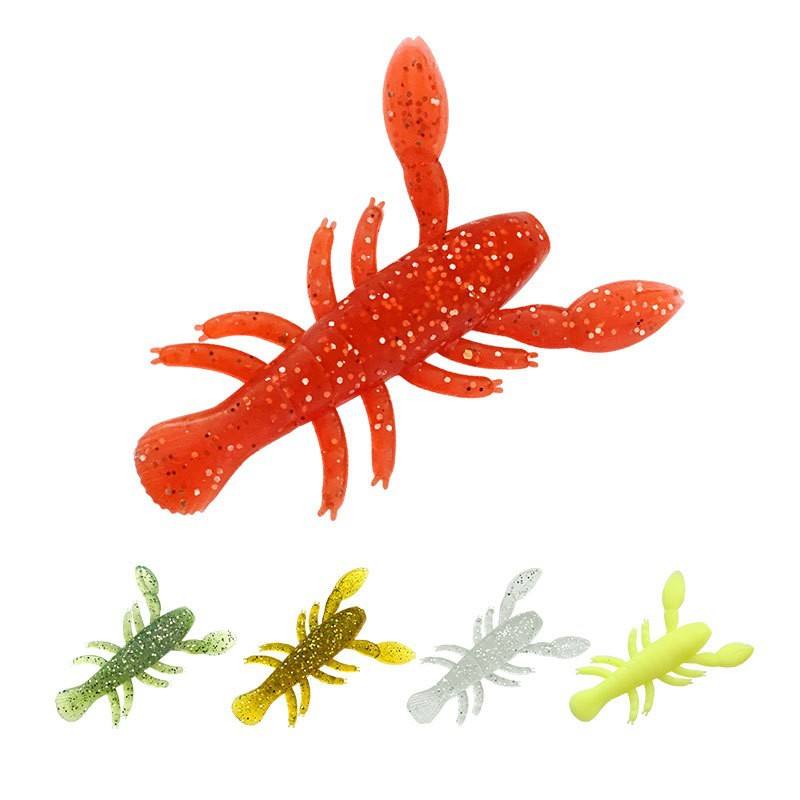 Lure 6.5 cm 3g Bionic Soft Bait Multi-Legged Shrimp PVC Without Hooks ...