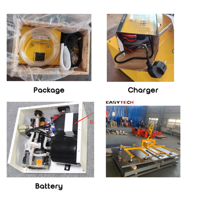 Easytech Battery Powered Portable Vacuum Lift Tile Vacuum Lifter Sponge ...