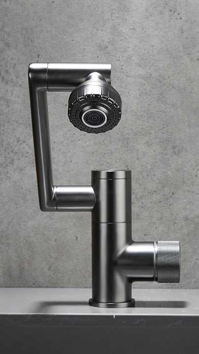 1080 Degree Universal Rotating Wash Basin Faucet with LED