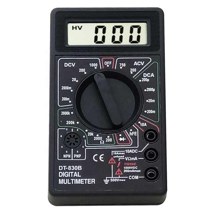 DT830B Digital multimeter Mini multimeter Handheld multimeter ...