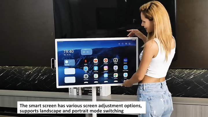 32 Inch Portable Touch Screen TV - Android System & Battery