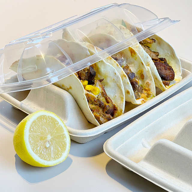 Disposable Taco Mexican Crispy Tortilla Packaging Box Taco Burrito ...