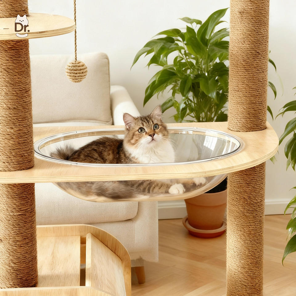 For Modern Eco-friendly 4-Level Cat Climbing Sleeping Integrated Solid ...