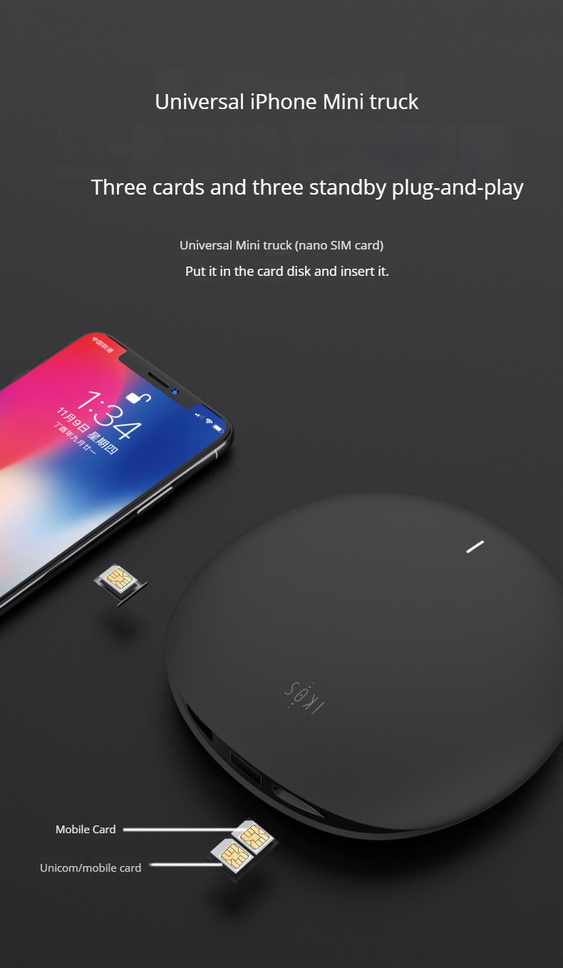 IKOS 4G Network Free Roaming Cost Fee Dual SIM Dual Standby Triple SIM ...