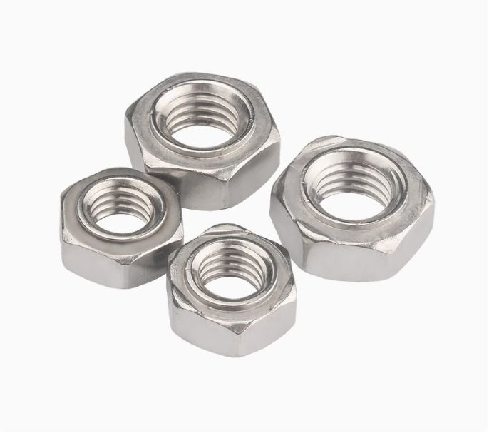 304 Stainless Steel Hexagonal Welded Nuts M3 M4 M5 M6 M10 Screw Caps ...