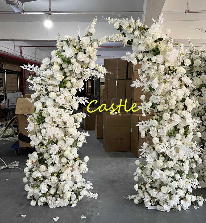 D-FAR026 Wedding Arch Flowers - Elegant Artificial Arrangement