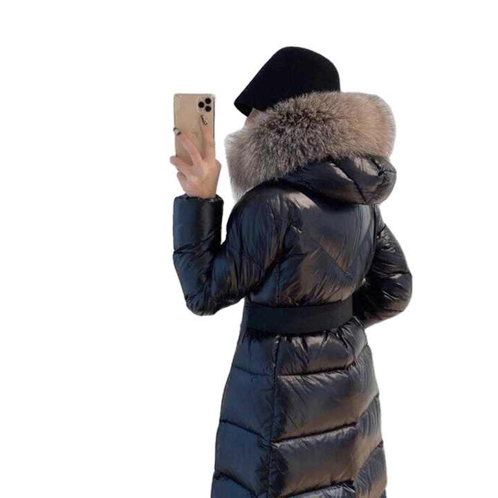 2024 Winter Down Jacket Women Long Parka Real Fox Fur Coat Natural Raccoon Fur Collar Hood Thick ...