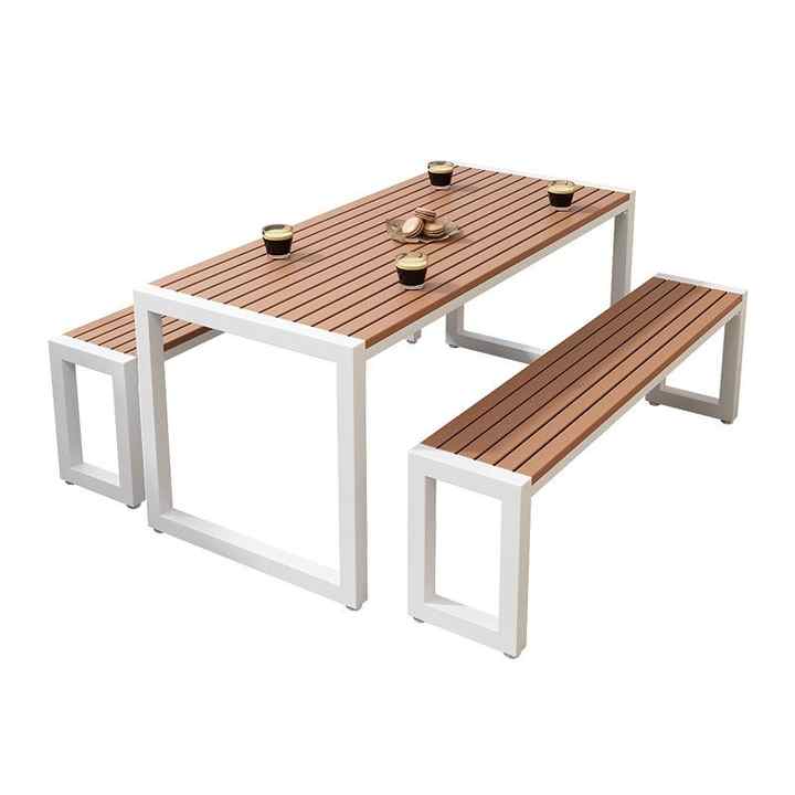 Modern Outdoor Restaurant Set - Metal Garden Cafe Chairs
