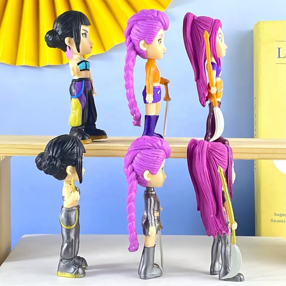 K-POP Demon Hunters Hand-made Blind Box Mira Zuoyi Rumi Model Doll Toy ...