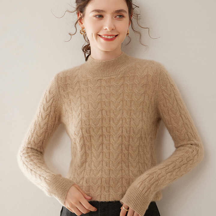 Casmere Turtleneck Women's Sweaters Manufacturers Custom Knit Winter ...