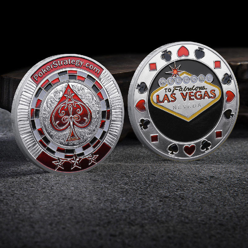 High Quality Poker Card Guard Protector Metal Poker Chips Red Heart ...