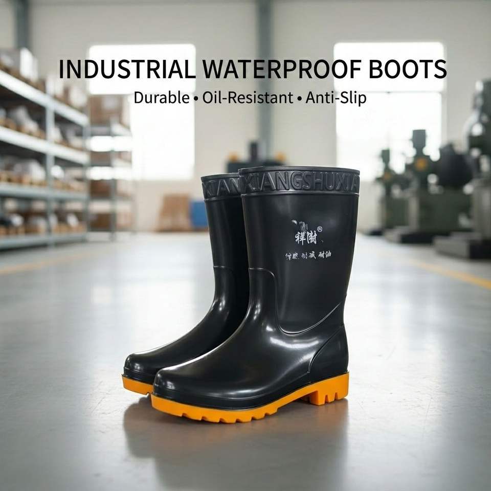 High Quality Kneehigh PVC Rain Boots Waterproof Hard-Wearing Anti ...