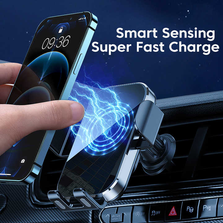 15W Car Phone Mount Wireless Charger for Mobile Phone for Iphone Car ...