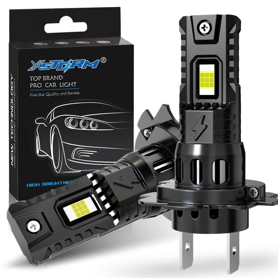 H7 12V LED Headlight Mini Size Fanless Wireless High-Brightness 3570 ...
