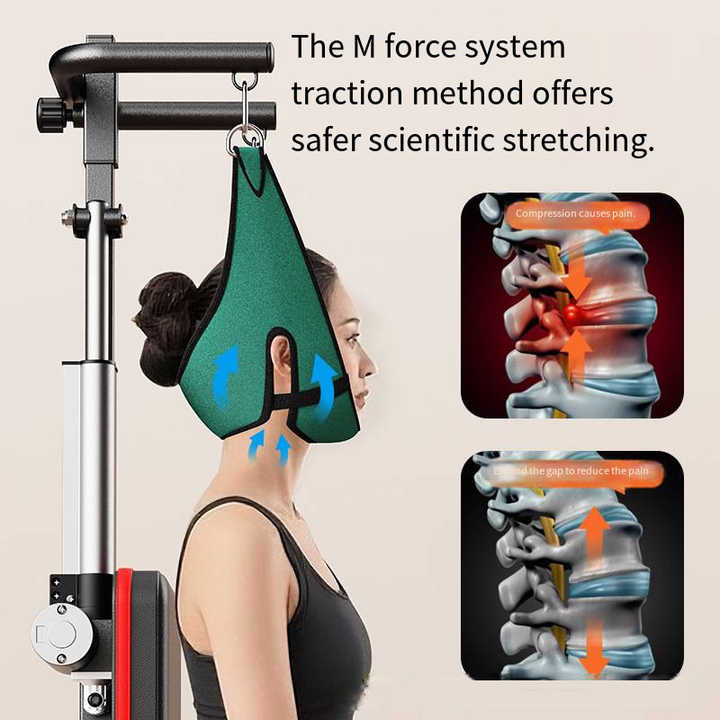 Electric Cervical Traction Chair Corrector Spine Resistance Artifact ...