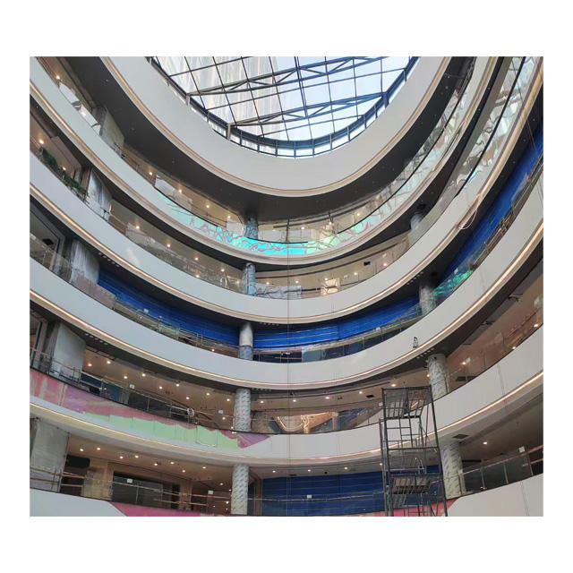 Irregular Shaped Tempered Hot Bent Glass Curtain Wall Entry Hotel ...