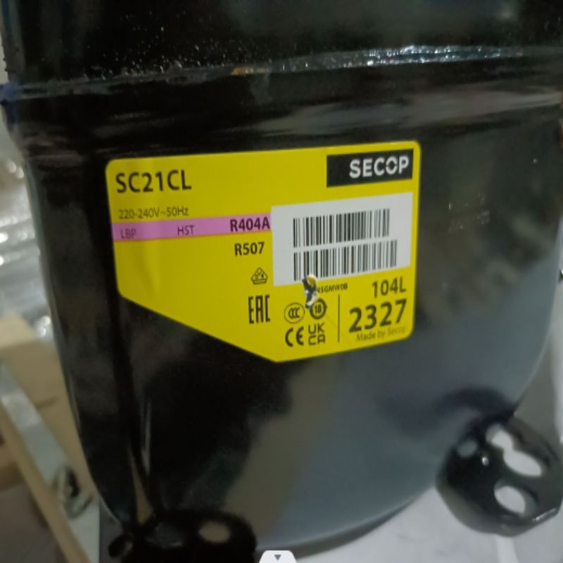 Compressors for Refrigerators SC21CL R404A LHBP 220-240/50HZ SECOP ...