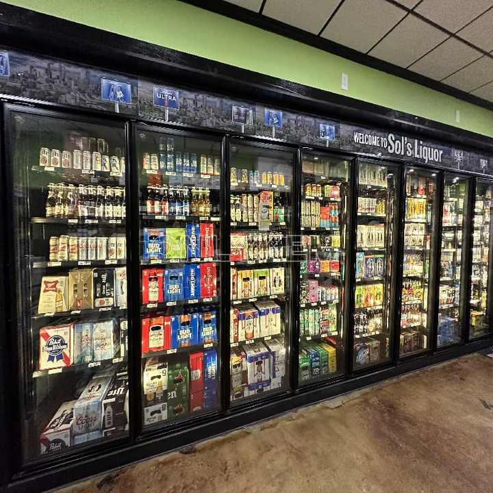 L Shaped Display Walk in Freezer Glass Door Walk in Cooler Door for ...
