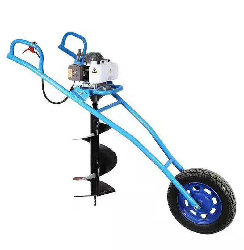 High-Power 80cc Two-Stroke Gasoline Earth Auger | Hand-Pushed Single ...
