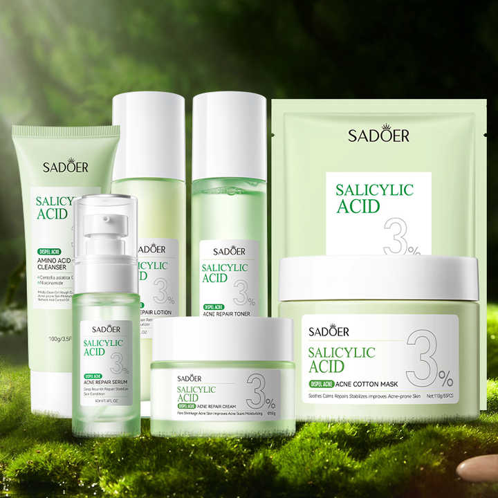 OEM SADOER Private Label Salicylic Acid Anti-Acne Products Moisturizing Repair Smooth Sheet Mask ...