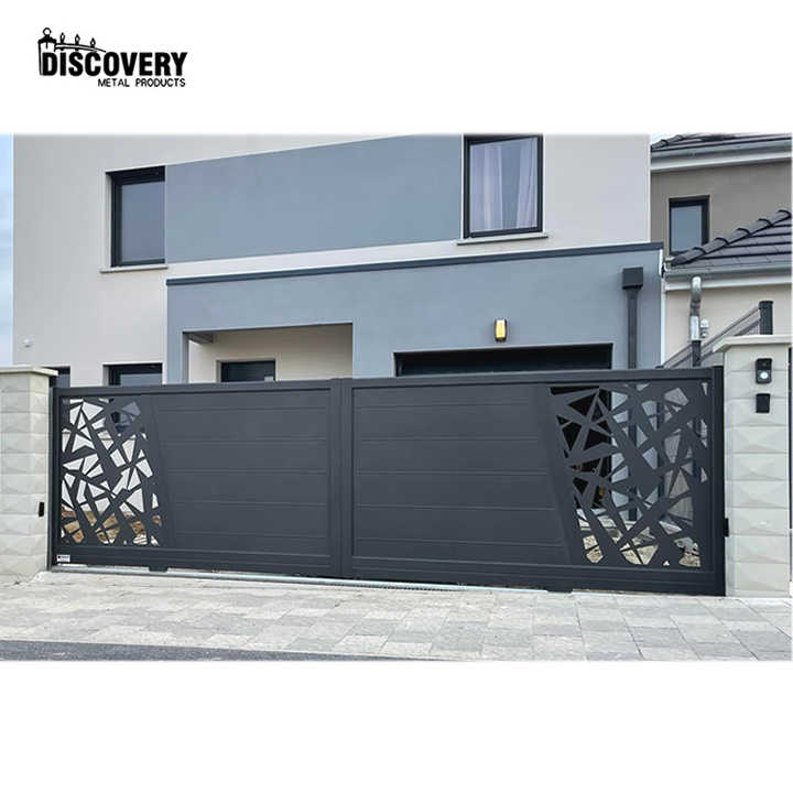 Customized Aluminum Luxury Portail Coulissant 4m Durable