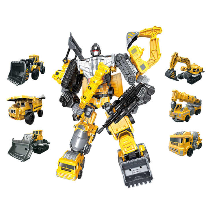 New Kid 6 in 1 Plastic DIY Toy - Deformation Robot Truck