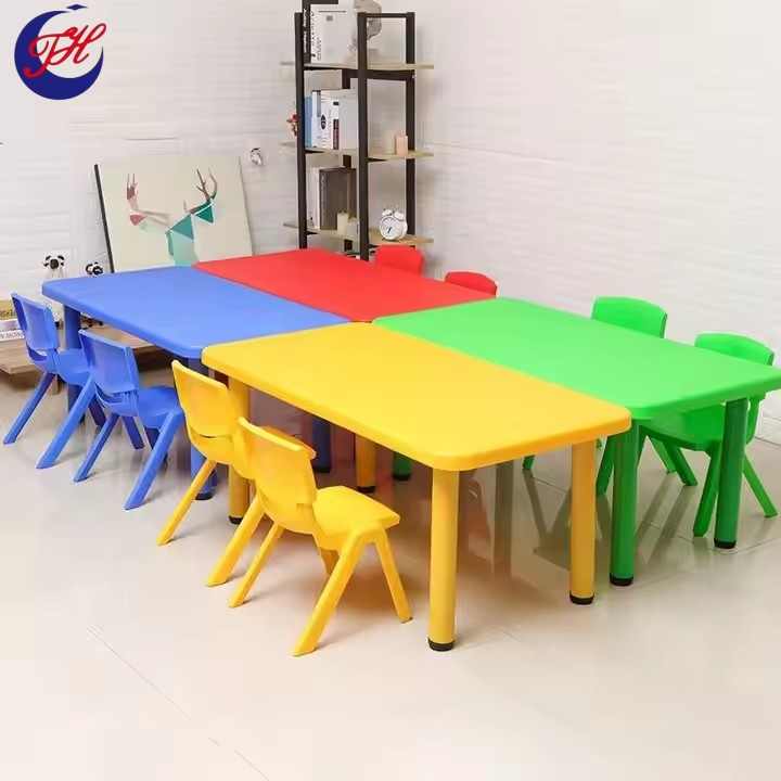 School Plastic Colorful Table and Chair Sets for Kindergarten