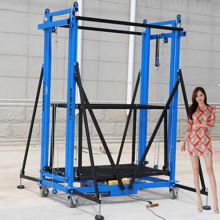 Mobile 8m Electric Scaffold Platforms Fully Automatic Galvanized ...