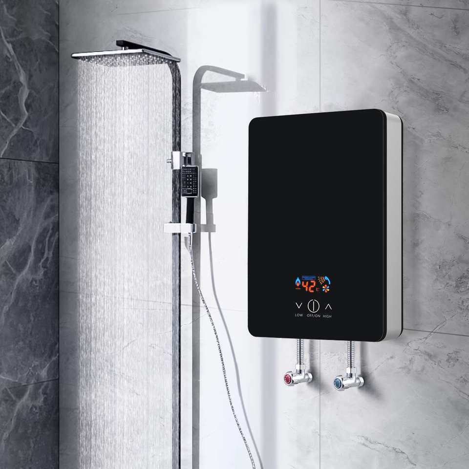 220V 3.5KW Smart Instant Water Heater Electric Temperature Display Hot ...