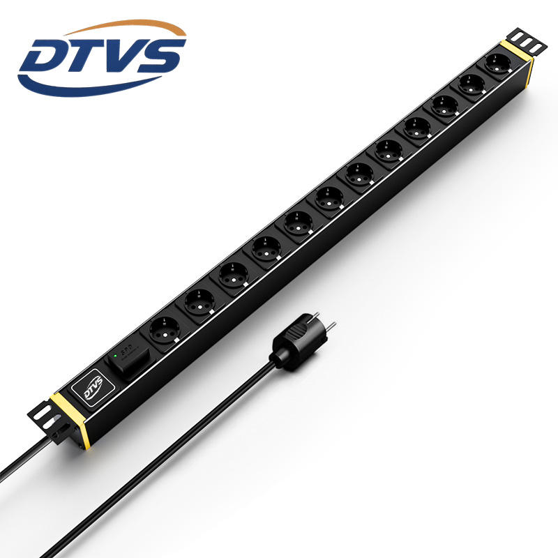 DTVS DT81122-EU 12-Port Power Distribution Unit (PDU) SPD 16A 250V ...