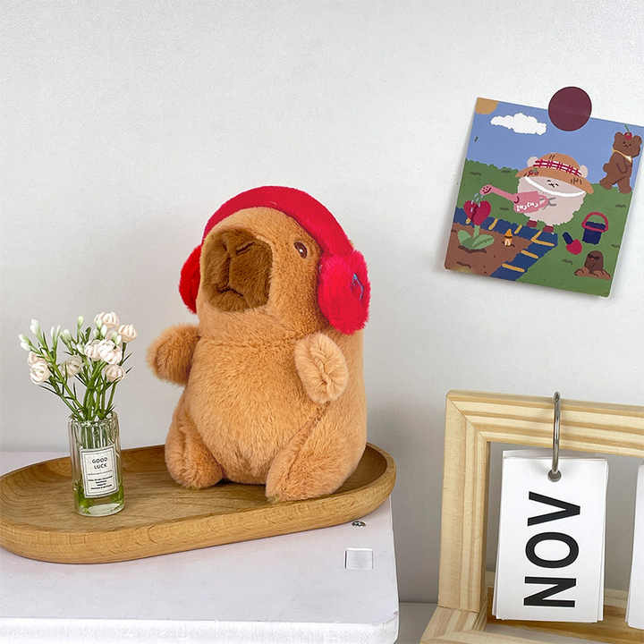 Cute Peluches Capybara Plush Stuffed Animal Toy Plush Capybara Keychain ...