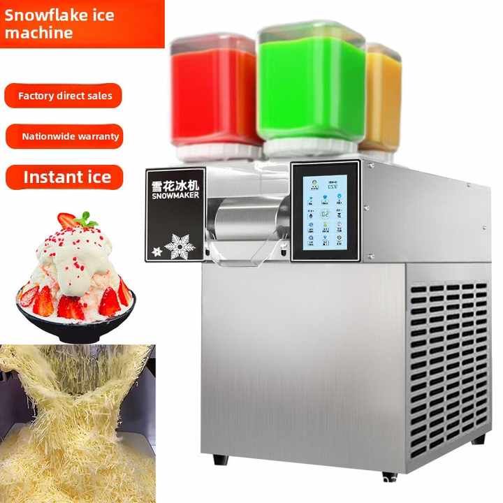 4 Flavor Snowflake Ice Machine Screen Touch Full Automatic Gourmet Milk ...