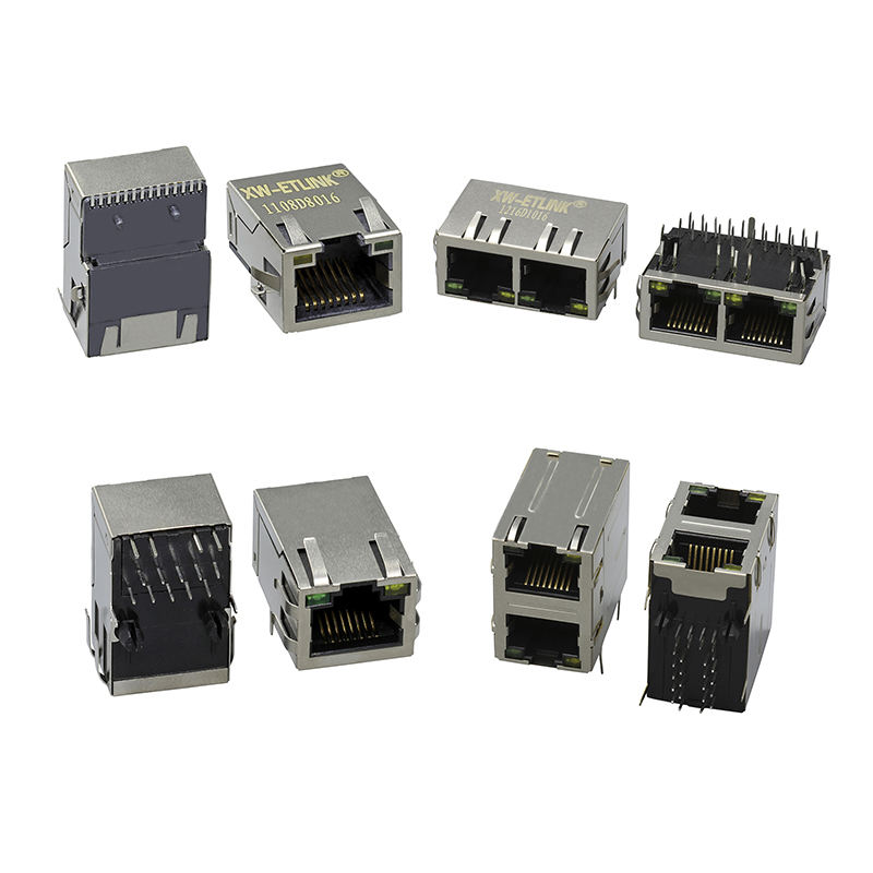 RJ45 Connector Female Jack with Dual Color LED - Durable Ethernet RJ45 ...