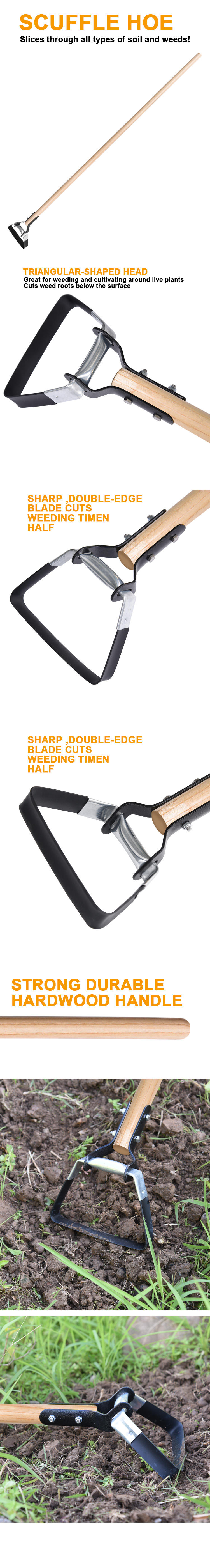 78 Inch Long Wooden Handle Weeding Garden Hula Hoe Loop Hoe Products ...