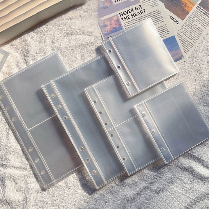 A5 A6 A7 6 Ring Photocards Clear Binder Pages 4 2 1pockets Kpop Photo ...