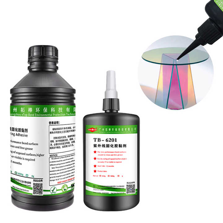 6201 Traceless 100g Acrylic Acid Liquid UV curing Adhesive Waterproof ...