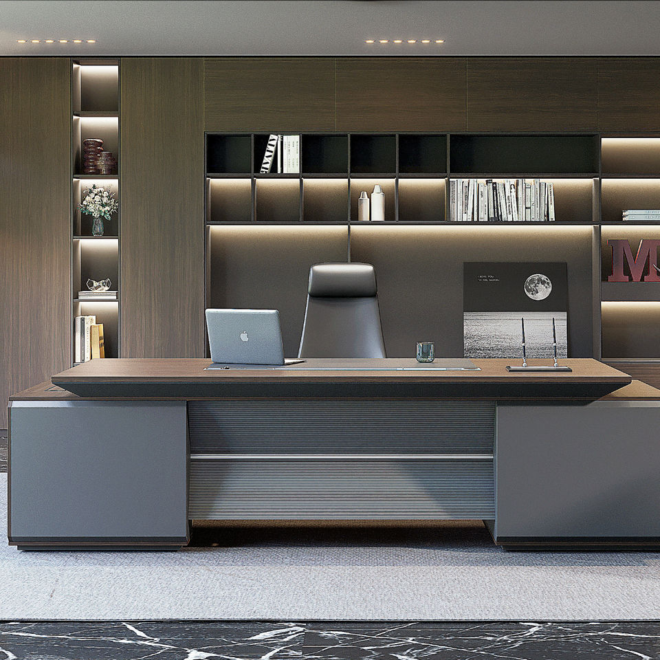 Popular Factory Supply Office Furniture Luxury Executive Desk Sleek ...