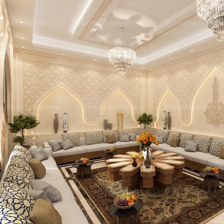 Classic Solid Wood Frame Majlis Sofas Furniture High End Saudi Arabia ...