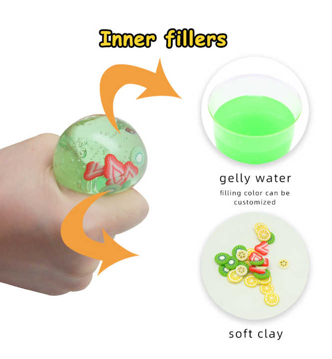 PT New Creative Design Boba Fidget Toy Soft Rubber Bubble Milk Tea Toys ...