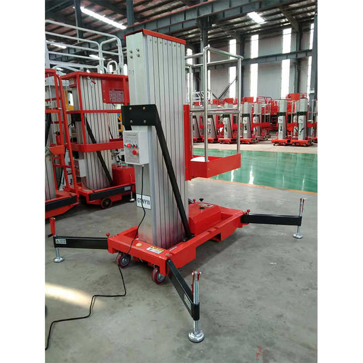 Mini Single Lift Ladder Aluminum Electric Ladder Lift Aerial Work ...