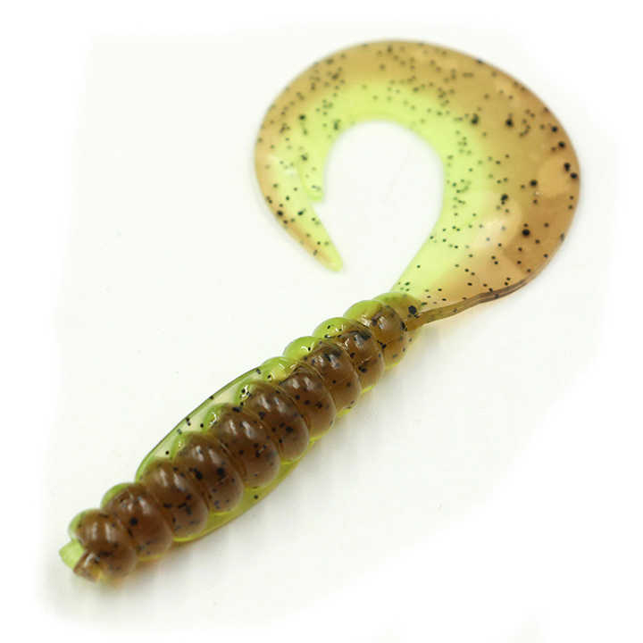 Selco Two Size Soft Plastic Worm Fishing Lure Silicone Uv Glow Real ...
