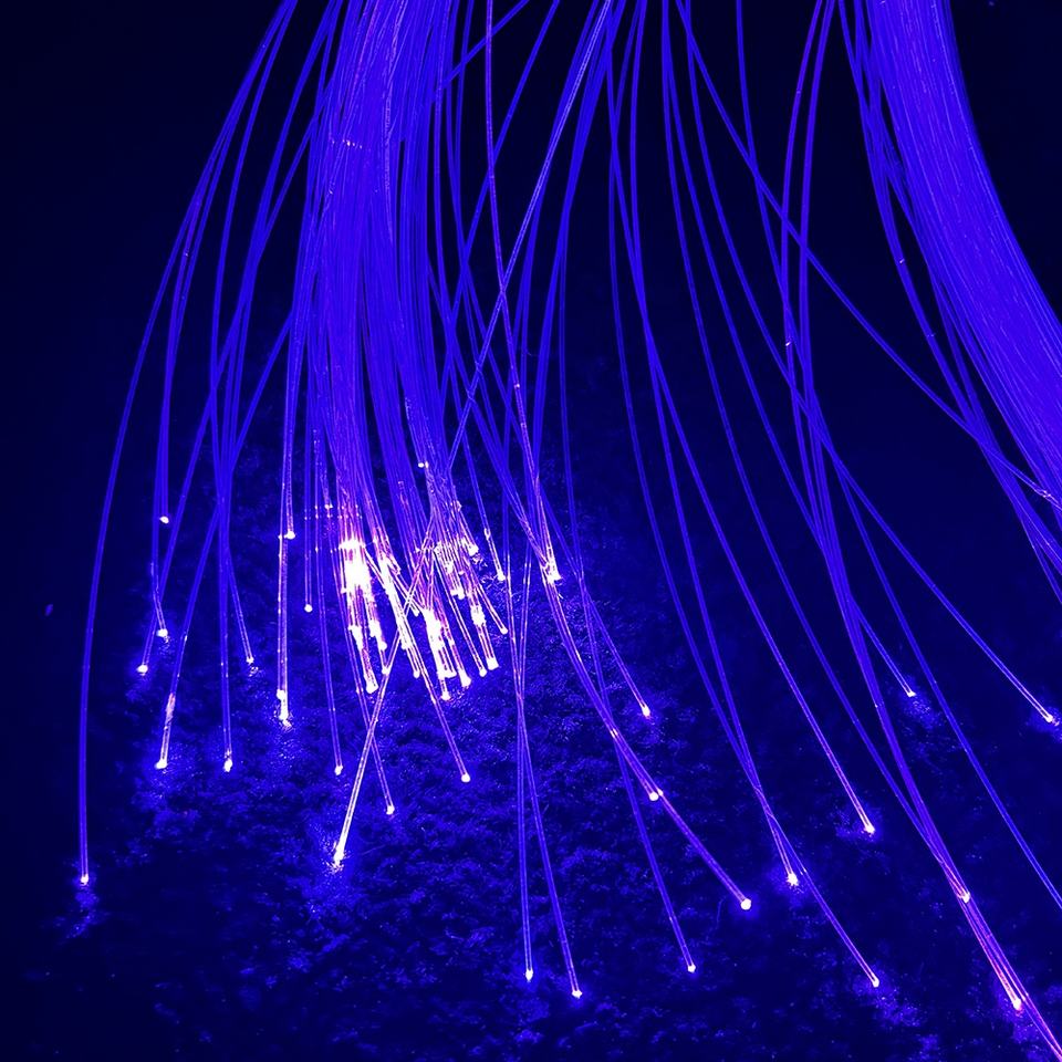 LED Fiber Optic Light Engine IP65 Rated Lightweight 2700K Soft Warm ...