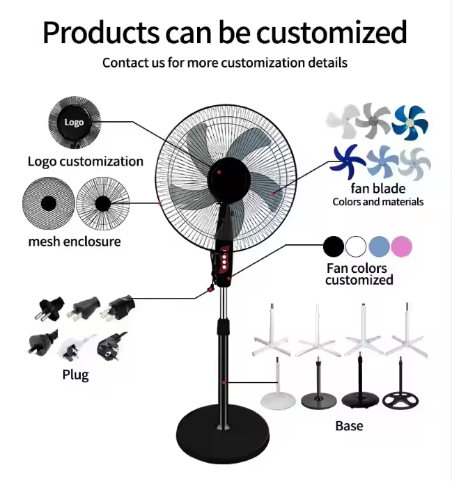 16'' Cheap Price Oscillating 90-Degree Tilt Head 3-Speed Pedestal Fan ...