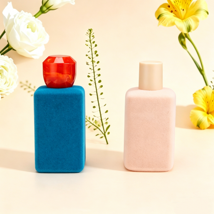 Portable 50ml Flocked Perfume Bottle Travel Size Velvet Spray Bottle ...