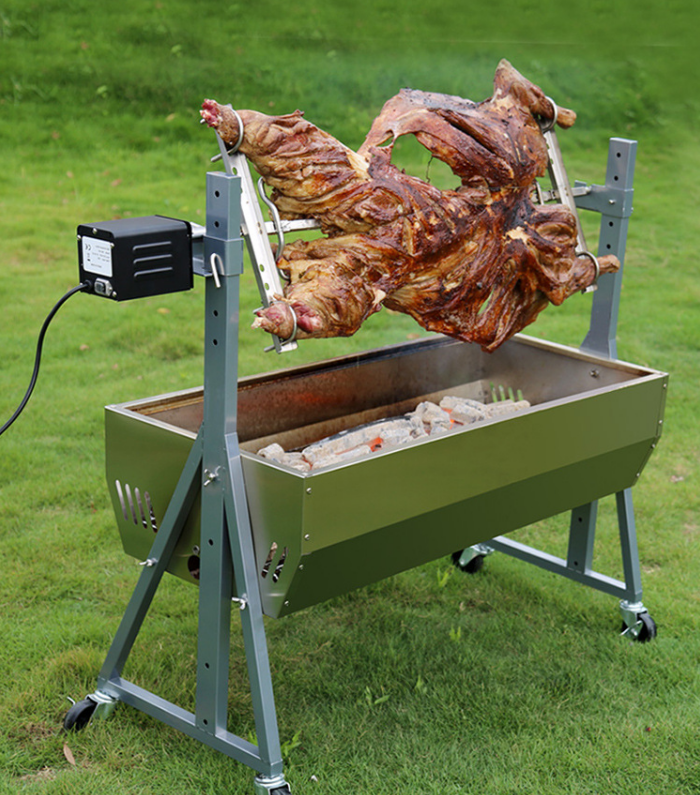 YOHO Commercial DIY Outdoor Electric Rotating 2-in-1 Lamb BBQ Grill New ...