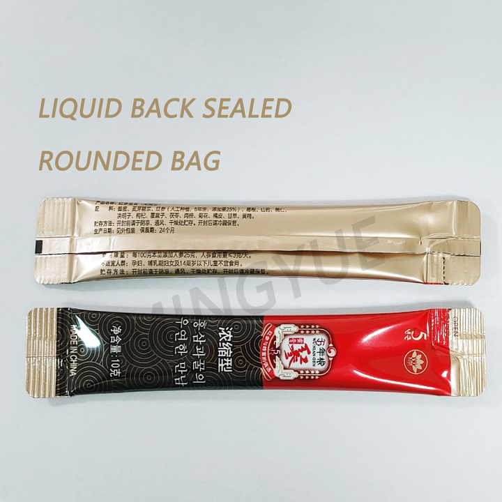 Round Corner Stick Bag Small Scale Sachet Bottle Shape Beverage Juice ...