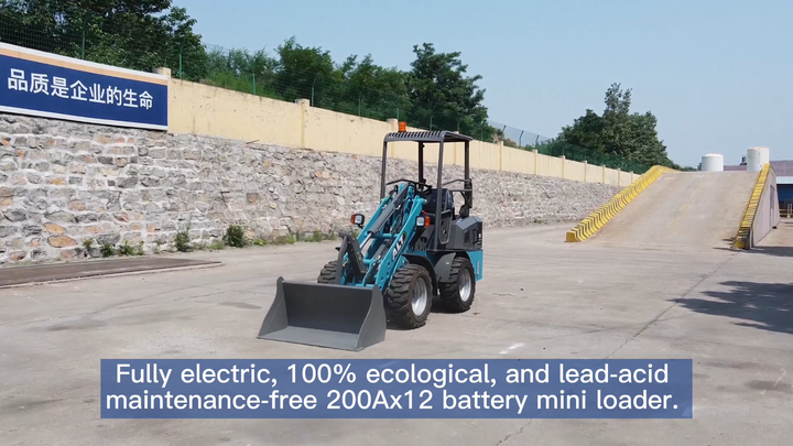 AOLITE 606 Electric Mini Wheel Loader - 650kg Rated Load