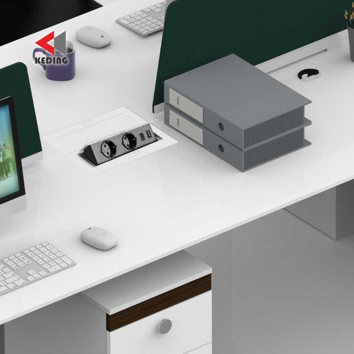 German Schuko Power Socket Usb Charging Recessed Metal Tabletop Sofa